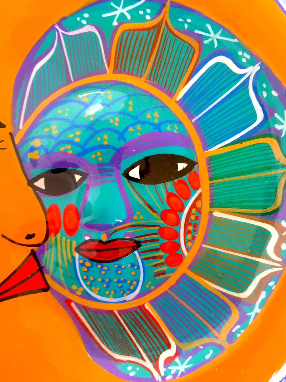 Hand-painted Mexican Decor: Multicolor, Authentic Items | Made in ...